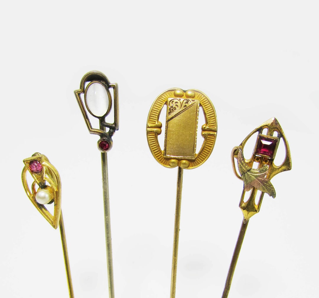 Antique Stick Lapel Pins Lot Lapel Pin Lot Gold Tone Lapel Pins ...