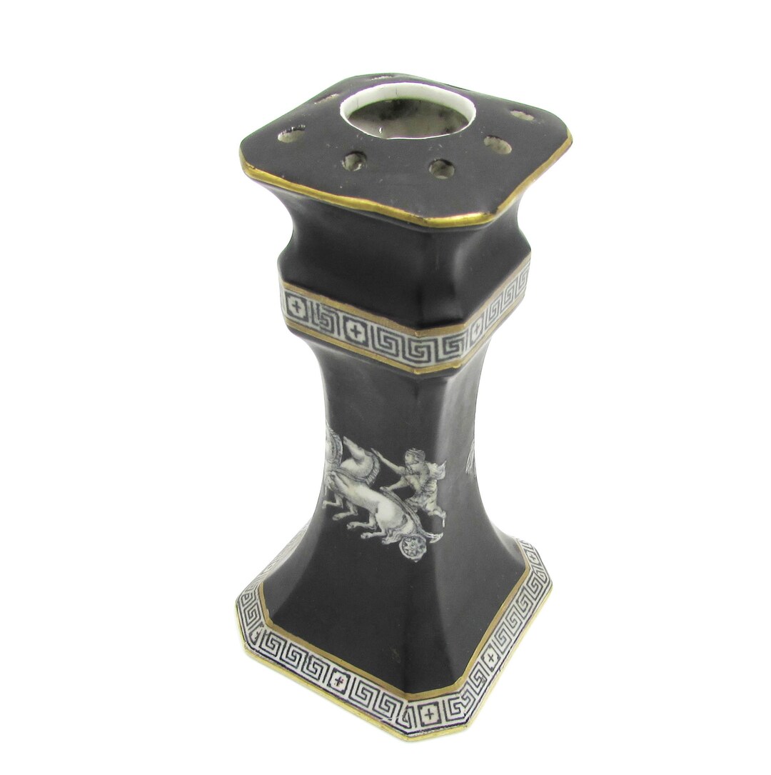 Antique Pratt Old Greek Hatpin Holder Black Classical Design - Etsy