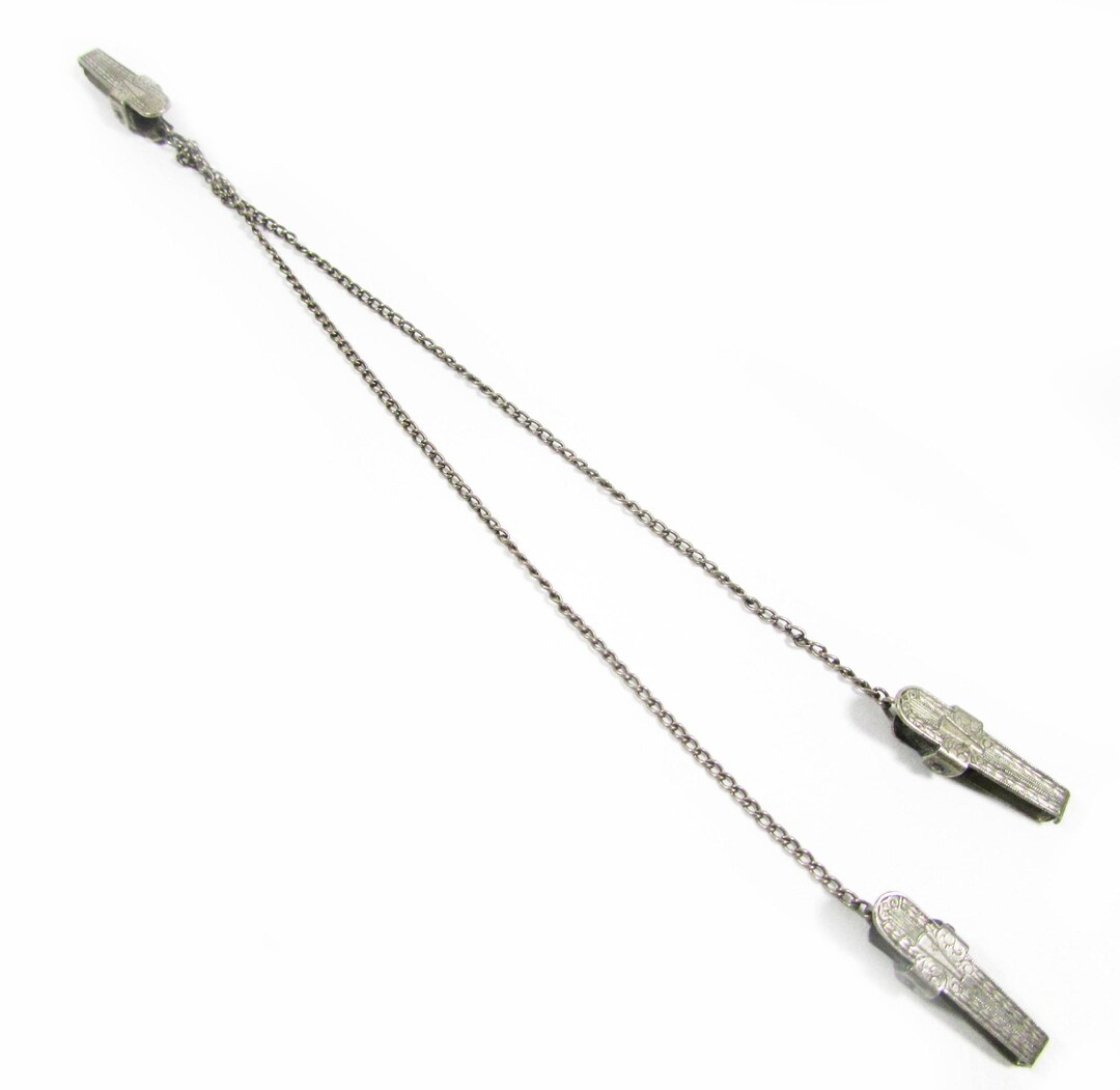 1920's Multi Clip Fob - Deco Clips - 3 Clip Chains - Men's Fashion Fobs ...