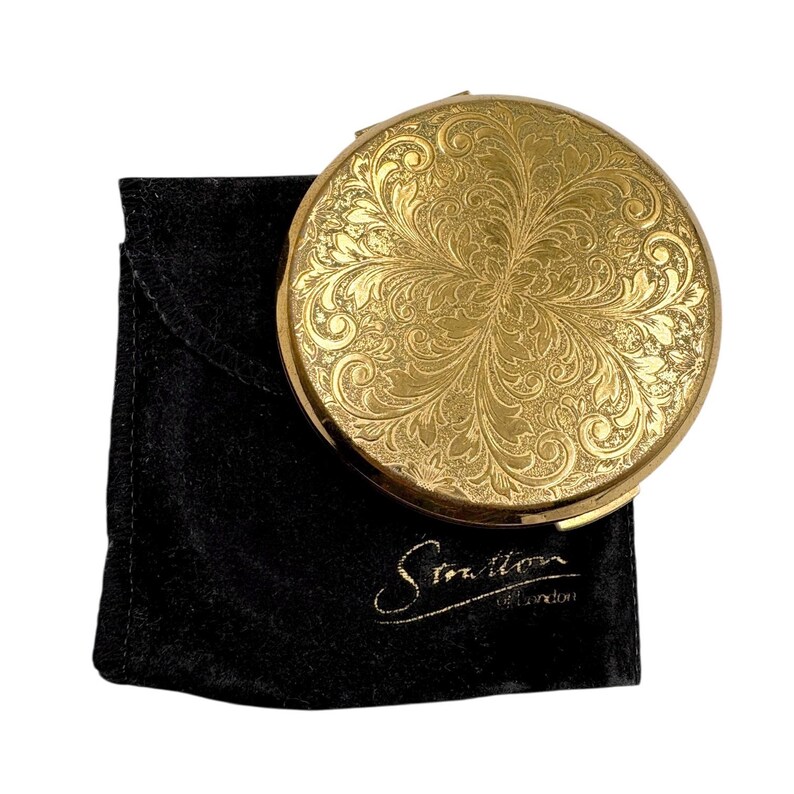 Vintage English Stratton Compact Case - Etsy