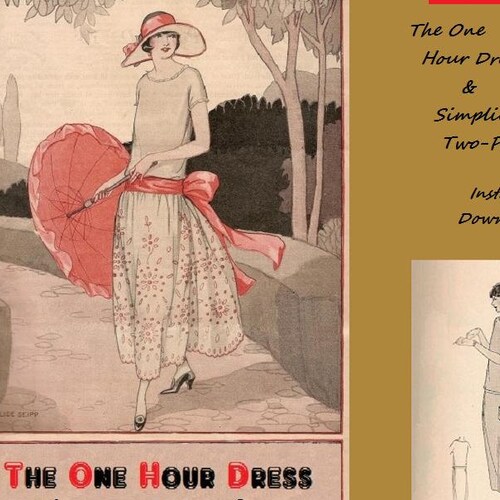 The One Hour Dress and Simplicity Two-piece Without Pattern - Etsy