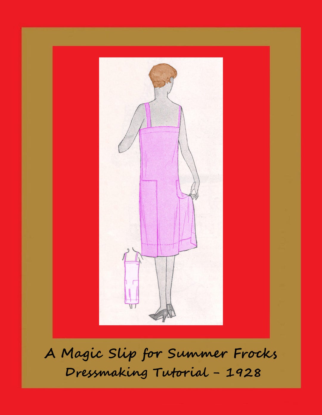 Vintage 1920's Lingerie Slip Tutorial Flapper Dress Reproduction ...