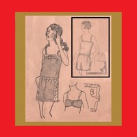 Vintage 1920's Slip-over Apron Tutorial Reproduction Fashion Service ...