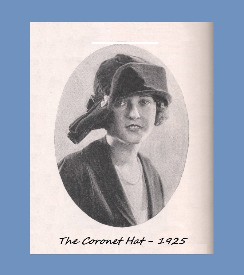1920's Millinery Coronet Hat Making Instructions Fall 1925 Reproduction ...