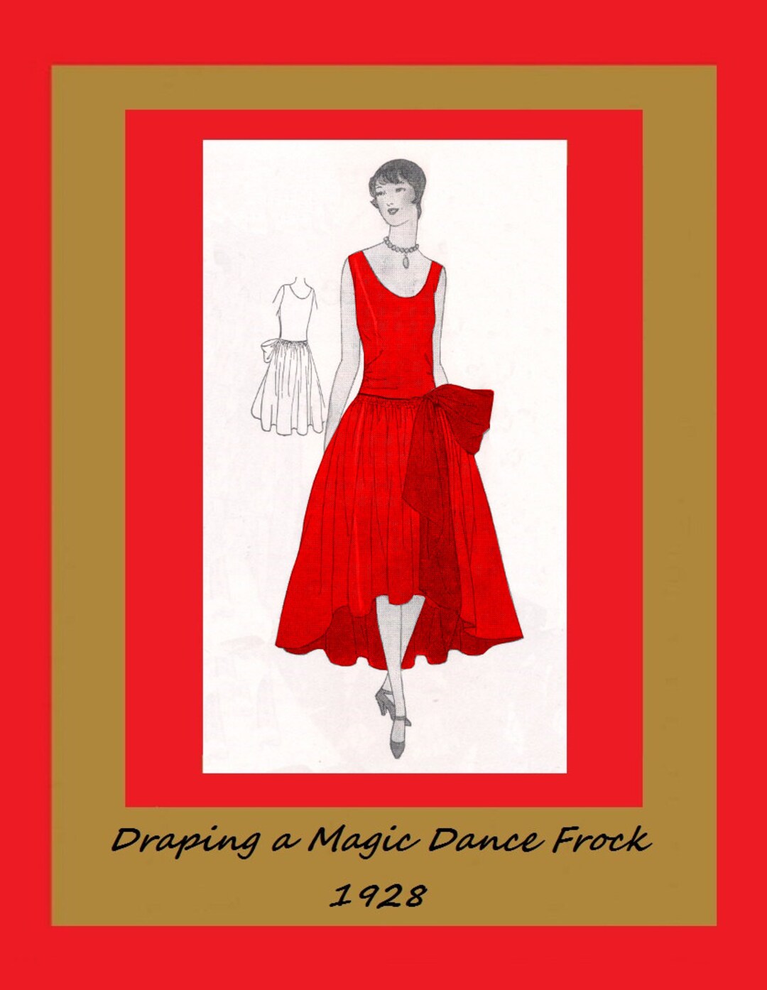 Vintage 1920's Flapper Dress Tutorial - Draping a Magic Dance Frock ...