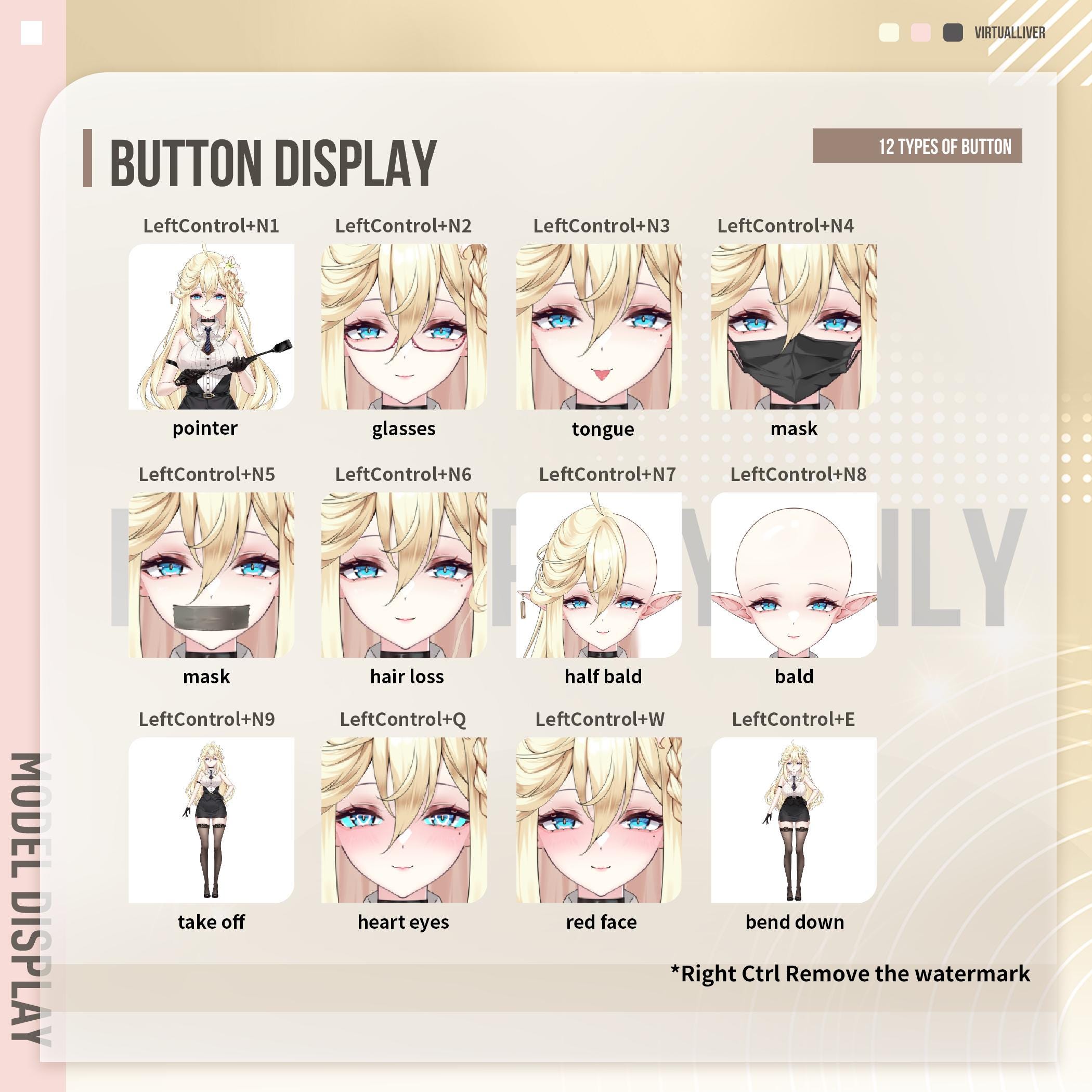 Premade Live2d Vtuber Model-[elven TEACHER] A Total of Twelve ...