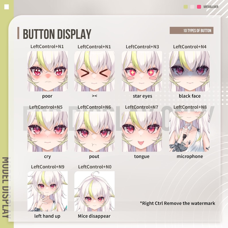 Premade Live2d Vtuber Model-[stone GOLEM GIRL] A Total of Ten ...