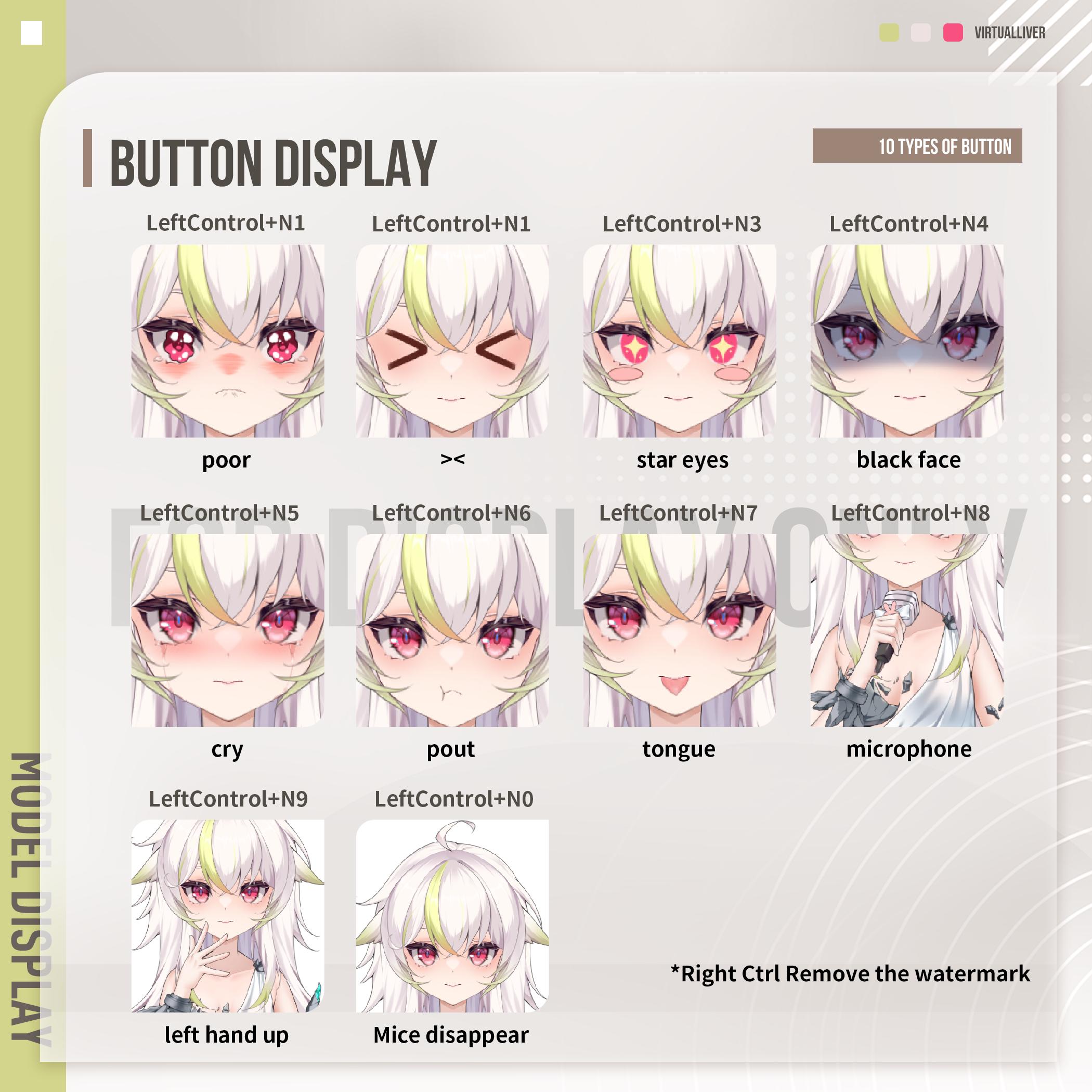 Premade Live2d Vtuber Model-[stone GOLEM GIRL] A Total of Ten ...