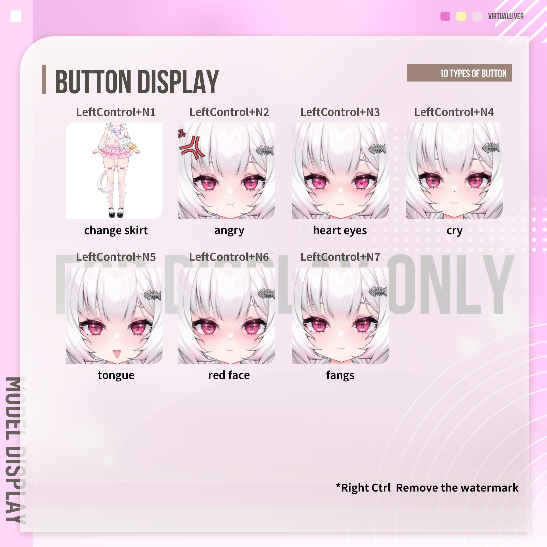 Premade Live2d Vtuber Model-[doll FISH GIRL] A Total of Seven ...