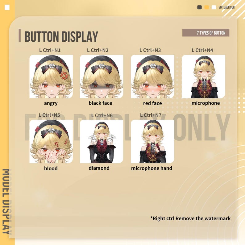 Premade Live2d Vtuber Model-[blonde VAMPIRE DIVA] A Total of Seven ...