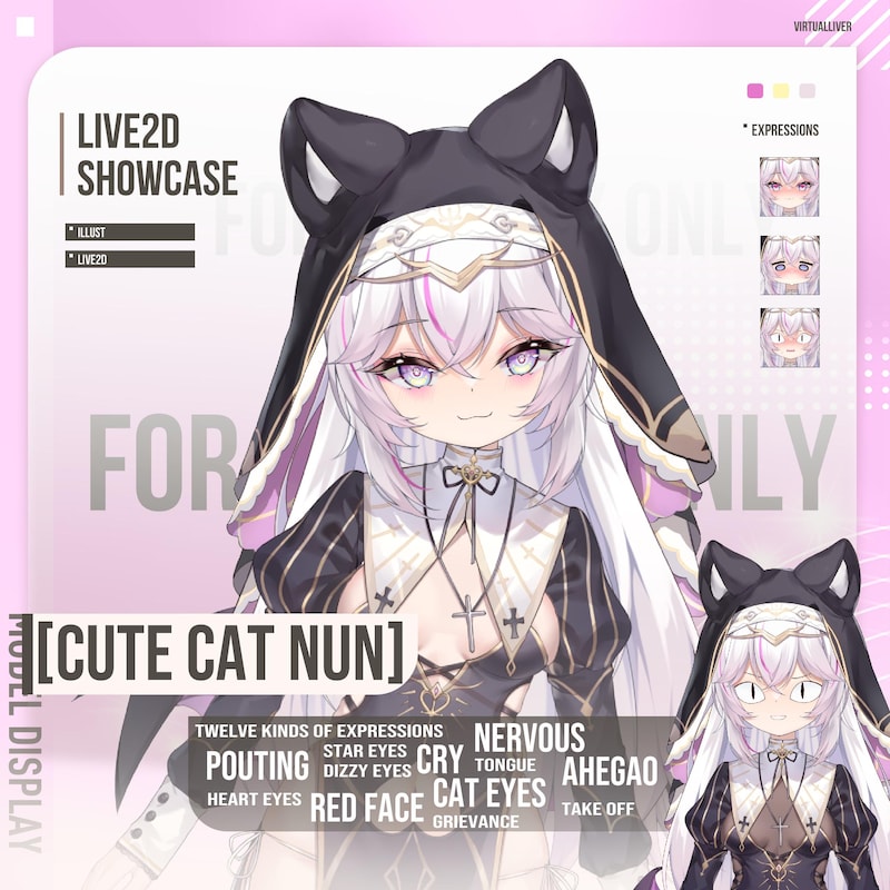 Cat Vtuber Model - Etsy