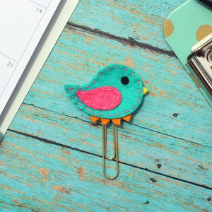 Bird Planner Clip, Planner Accessories, Party Favor, Bookmark, Paper ...
