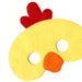 Kids Chicken Mask, Chicken Costume, Felt Mask, Kids Face Mask, Chick ...
