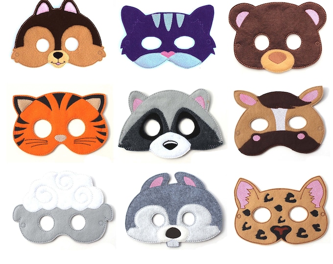 Kids Cat Mask Calico Cat Cat Costume Kitty Costume Kids - Etsy