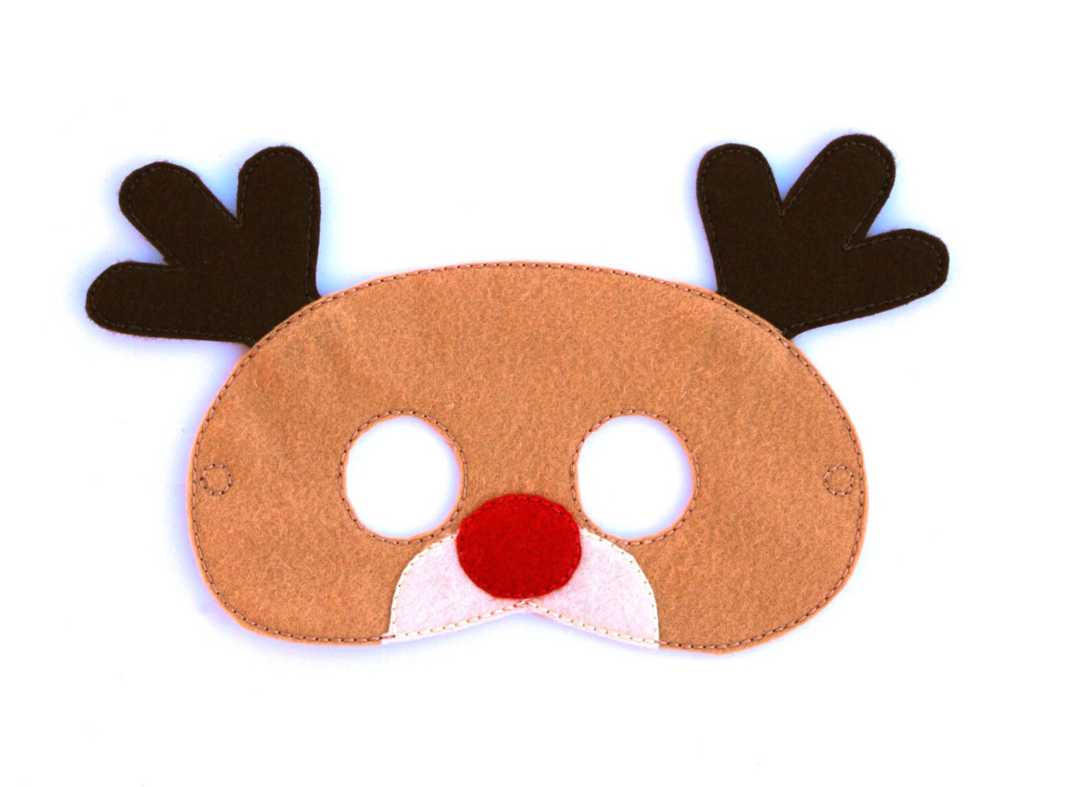 Kids Reindeer Mask Reindeer Costume Felt Mask Kids Face Mask - Etsy