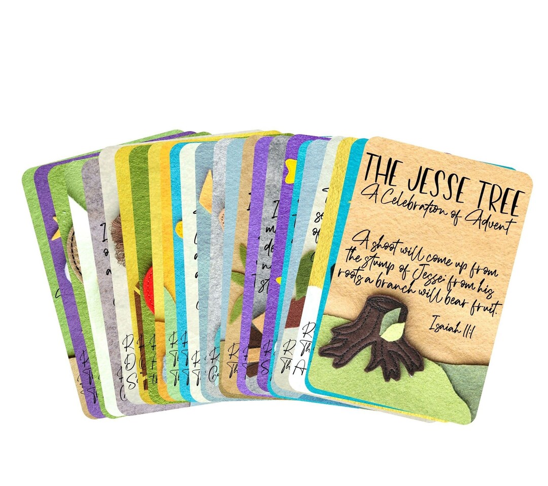 Children's Jesse Tree Advent Cards ~ Corresponds With the Jesus ...