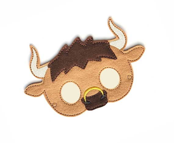Kids Bull Mask Farm Animal Costume Felt Mask Kids Face | Etsy