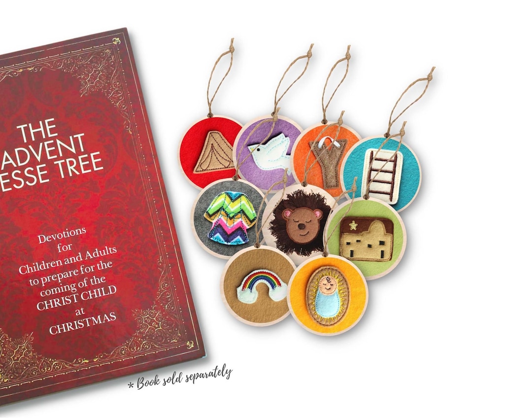 Wooden Jesse Tree Ornaments ~ Corresponds With the Advent Jesse Tree ...