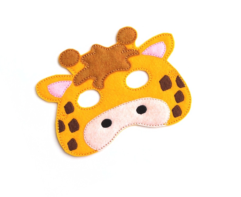 Kids Giraffe Mask Giraffe Costume Felt Mask Kids Face Mask - Etsy