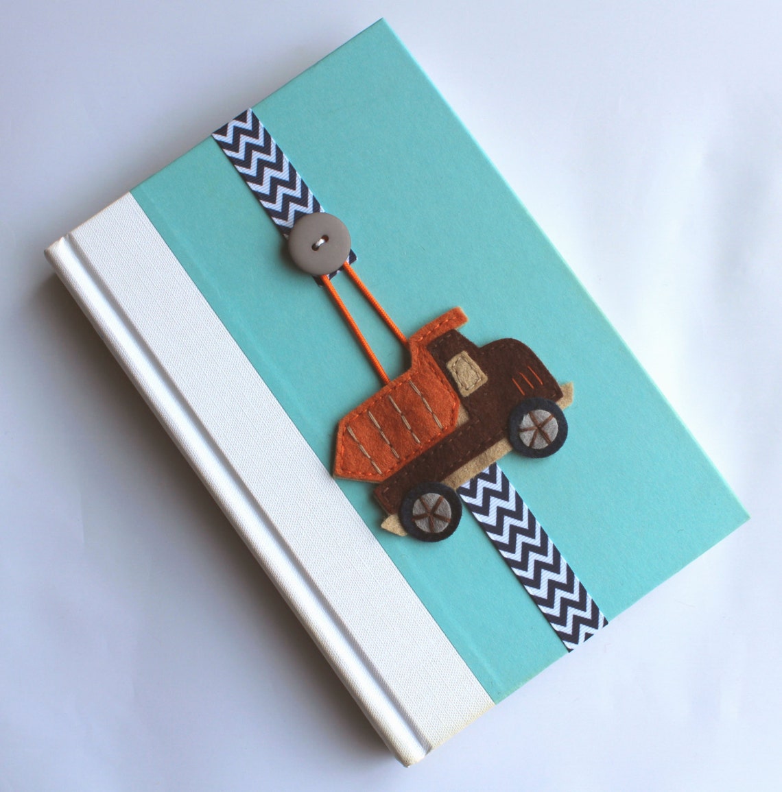 Elastic Ribbon Bookmark, Kids Bookmark, Truck Bookmark, Dump Truck ...