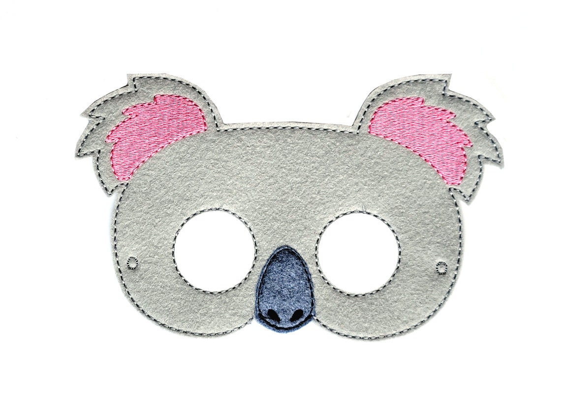 Kids Koala Bear Mask Felt Mask Kids Face Mask Animal Mask - Etsy