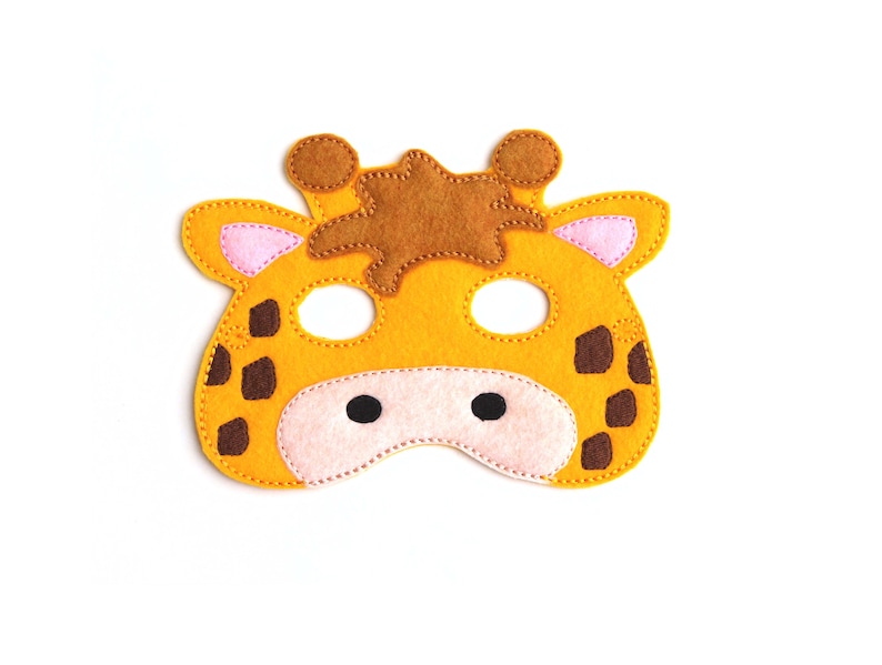 Kids Giraffe Mask Giraffe Costume Felt Mask Kids Face Mask - Etsy