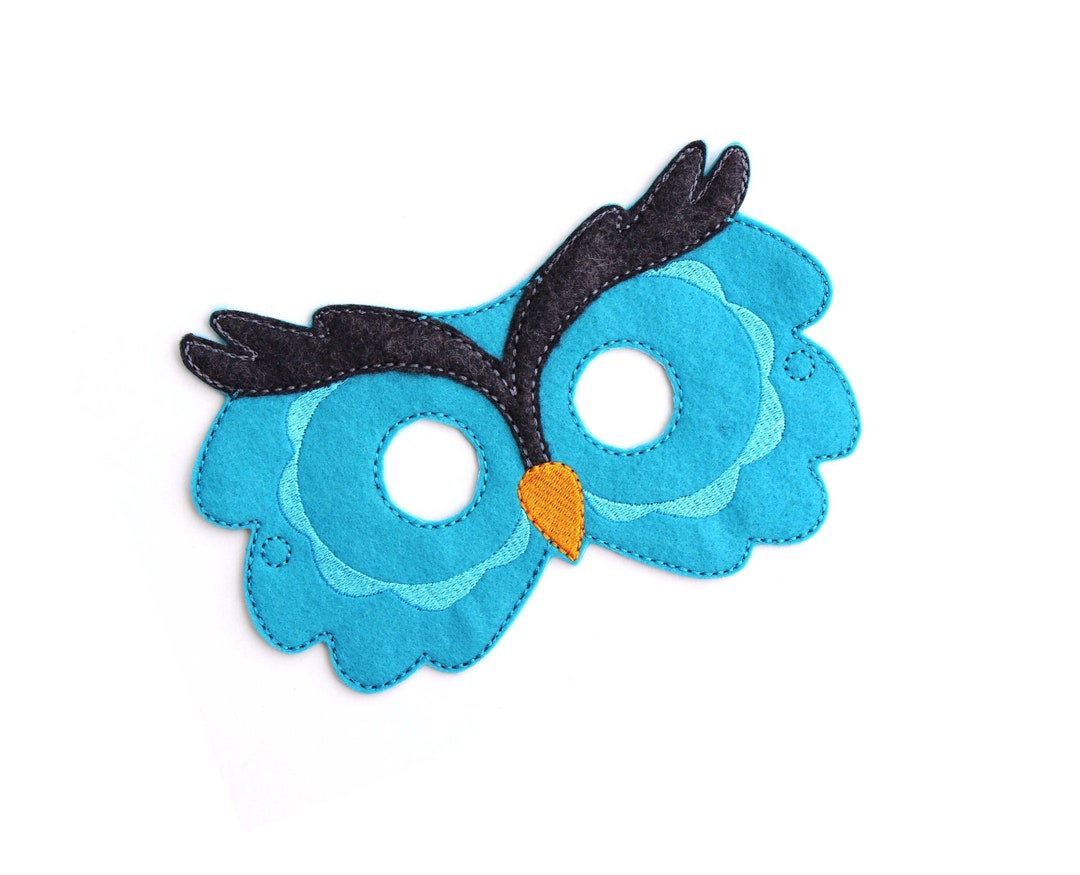 Kids Owl Mask, Owl Costume, Bird, Felt Mask, Kids Face Mask, Animal ...