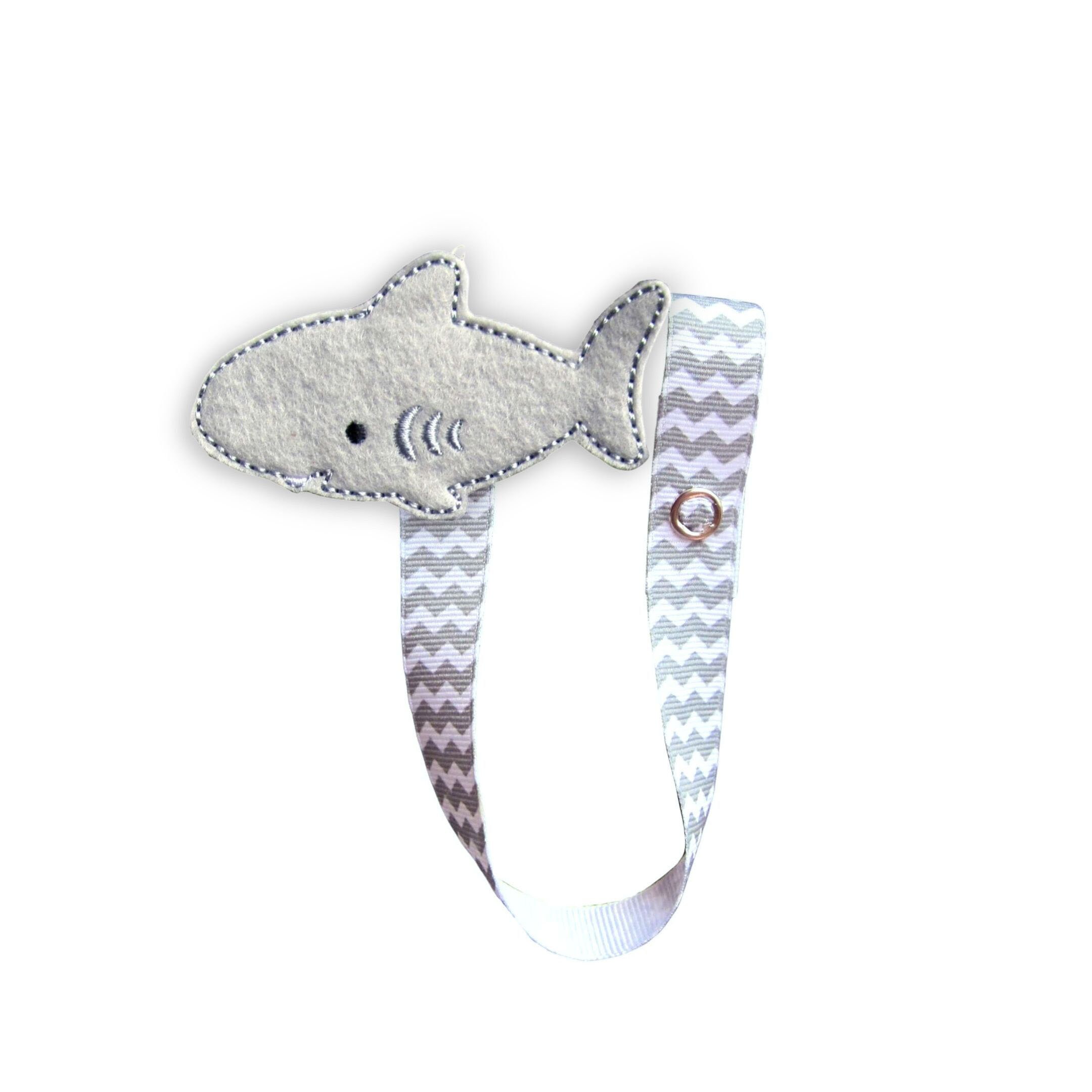 Pacifier Clip, Shark, Boy Pacifier Clip, Pacifier Holder, Binky Clip ...