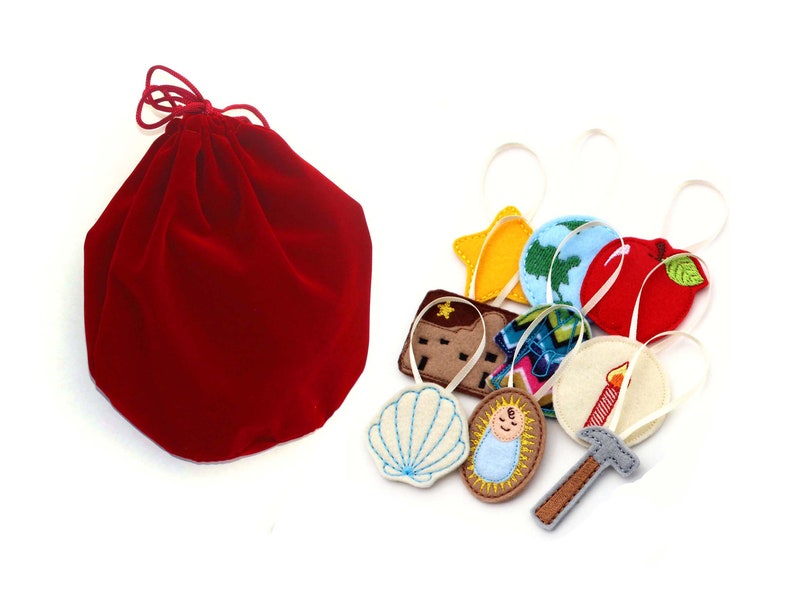 Felt Jesse Tree Ornaments Corresponds With Unwrapping the - Etsy