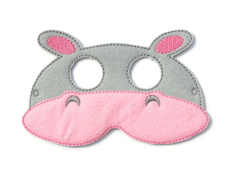 Kids Hippopotamus Mask Hippo Costume Felt Mask Kids Face | Etsy