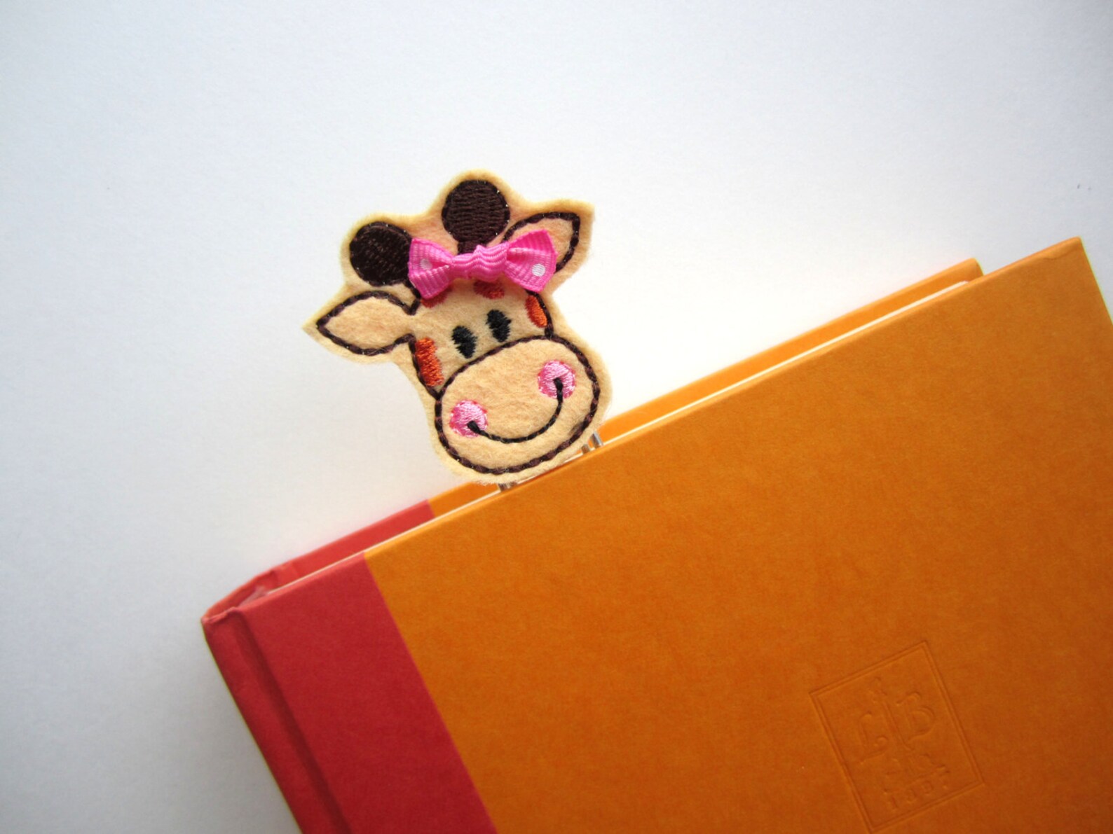 Extra LARGE Paperclip Bookmark Giraffe Bookmark Felt | Etsy