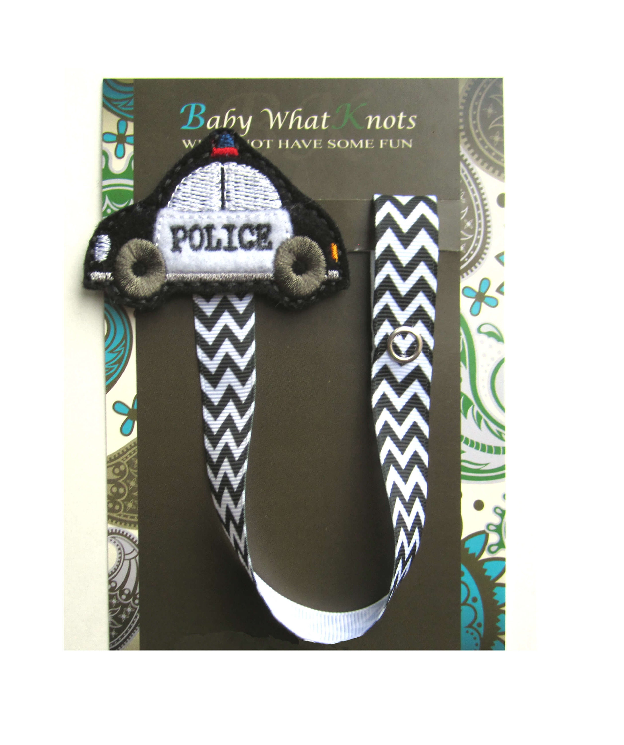 Police Car Pacifier Clip Squad Car Pacifier Clip | Etsy