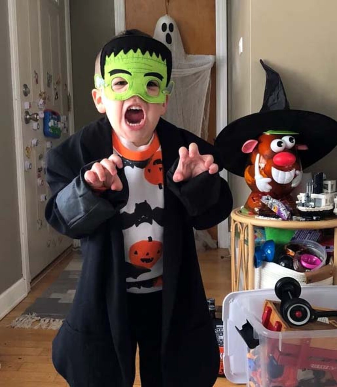 Kids Frankenstein Mask, Monster Mask, Frankenstein Costume, Monster ...