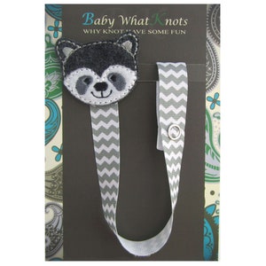 Pacifier Clip Raccoon Boy Pacifier Clip Pacifier Holder | Etsy