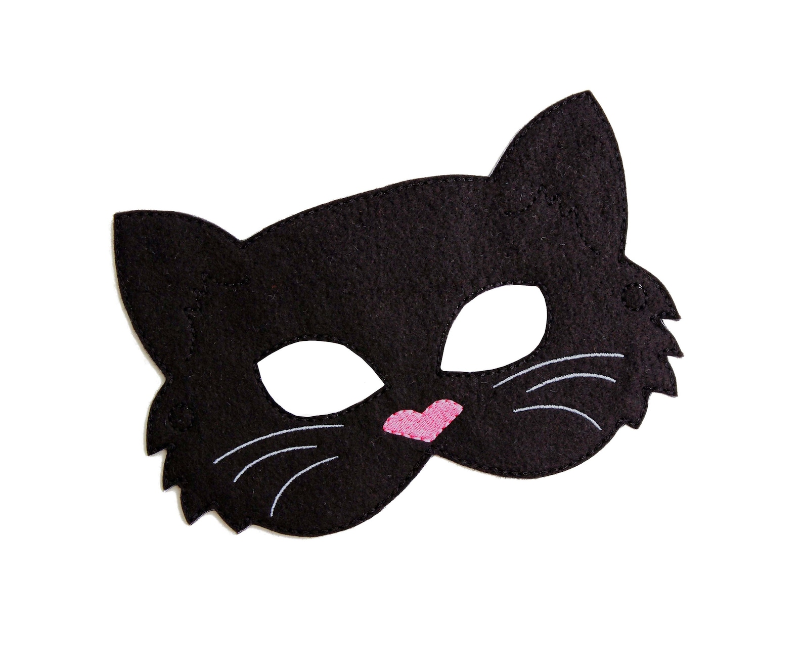 Kids Cat Mask Black Cat Costume Felt Mask Kids Face Mask - Etsy