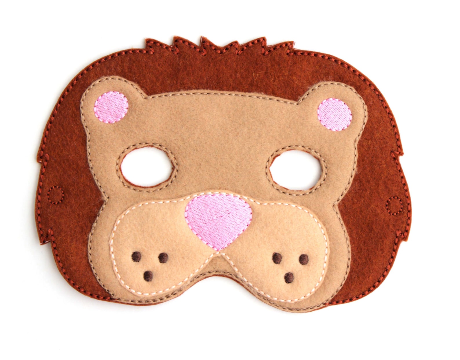 Kids Lion Mask Lion Costume Zoo Felt Mask Kids Face Mask - Etsy