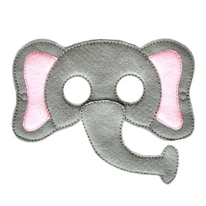 Kids Elephant Mask, Elephant Costume, Zoo, Felt Mask, Kids Face Mask ...