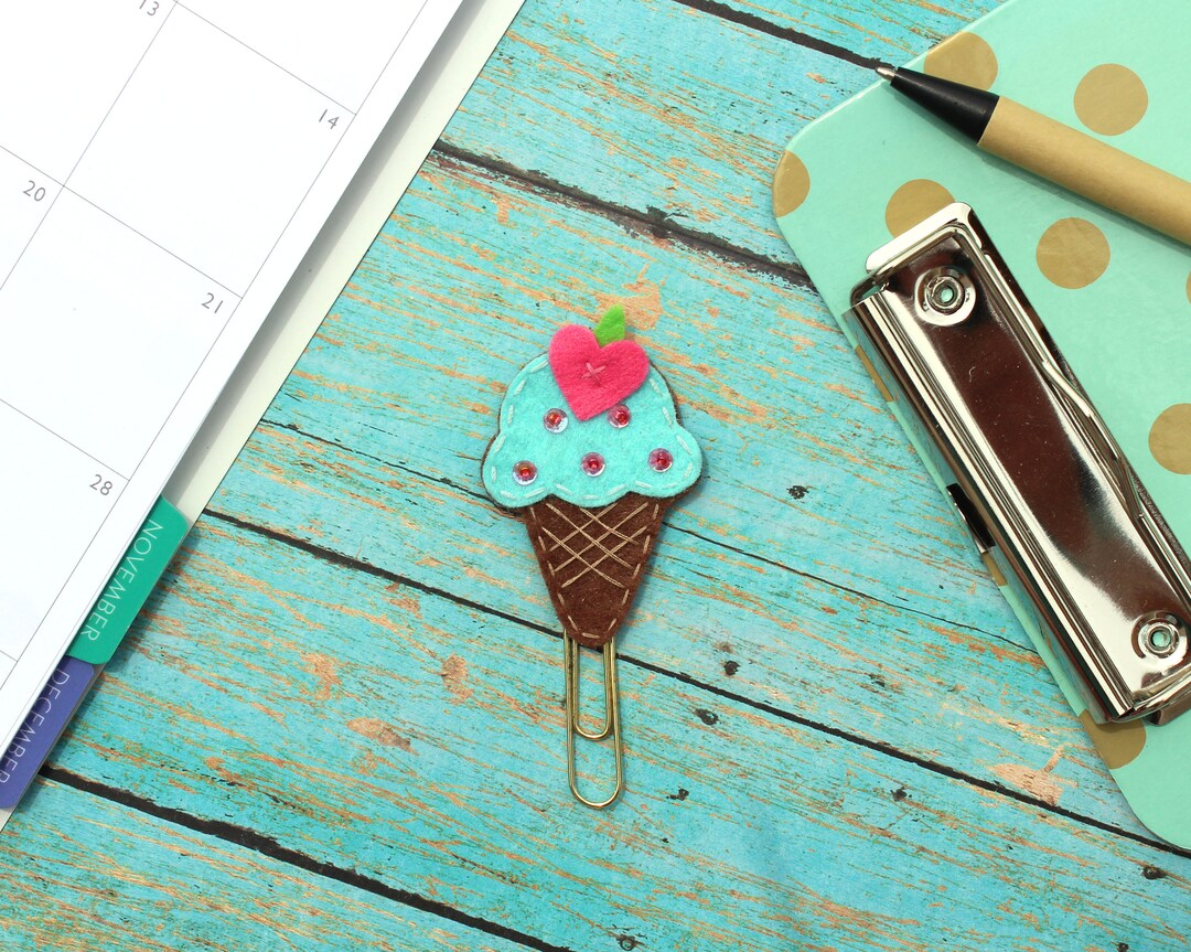 Ice Cream Planner Clip, Dessert, Planner Accessories, Party Favor ...
