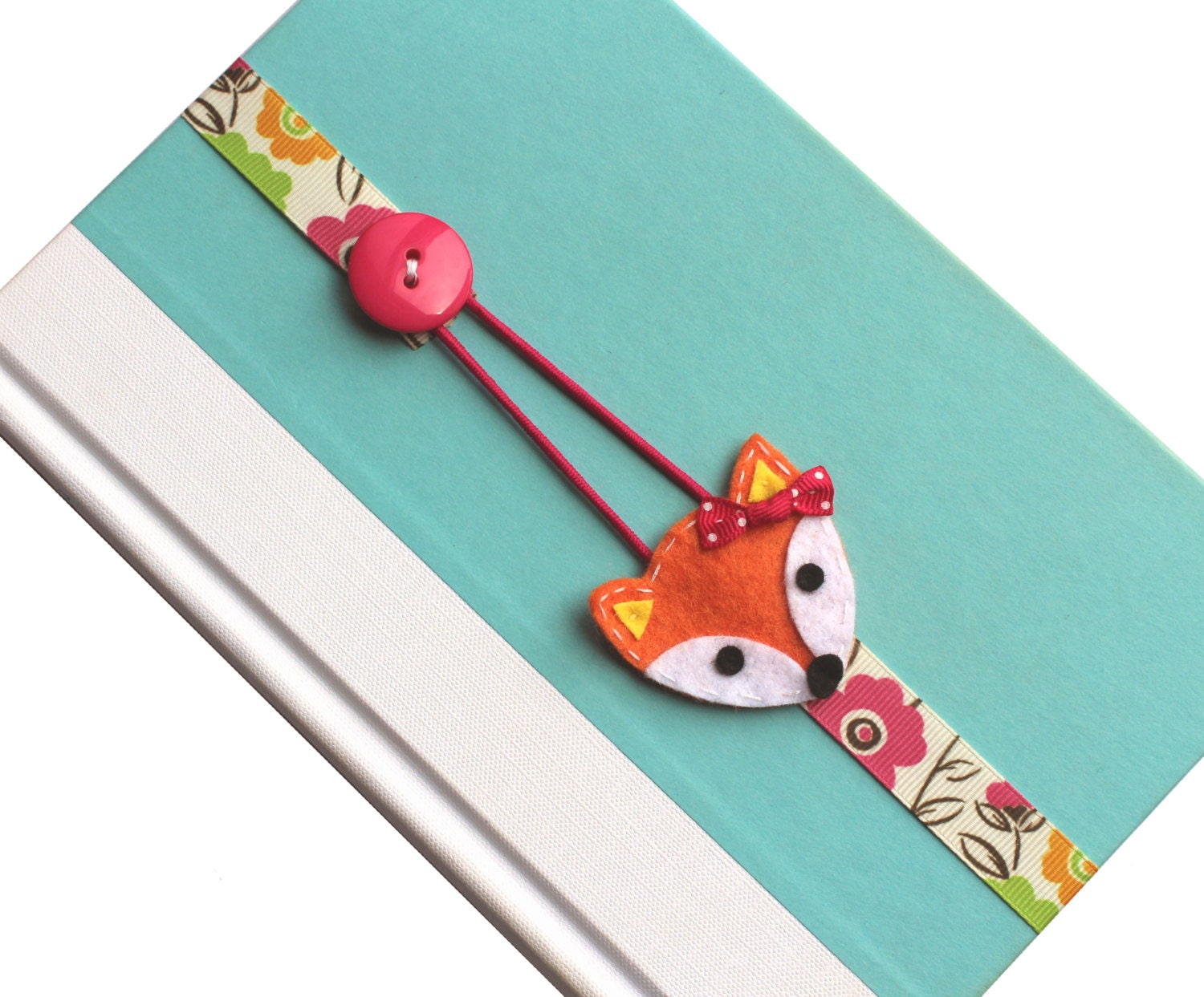 Elastic Ribbon Bookmark, Planner Accessories, Girls Bookmark, Fox ...