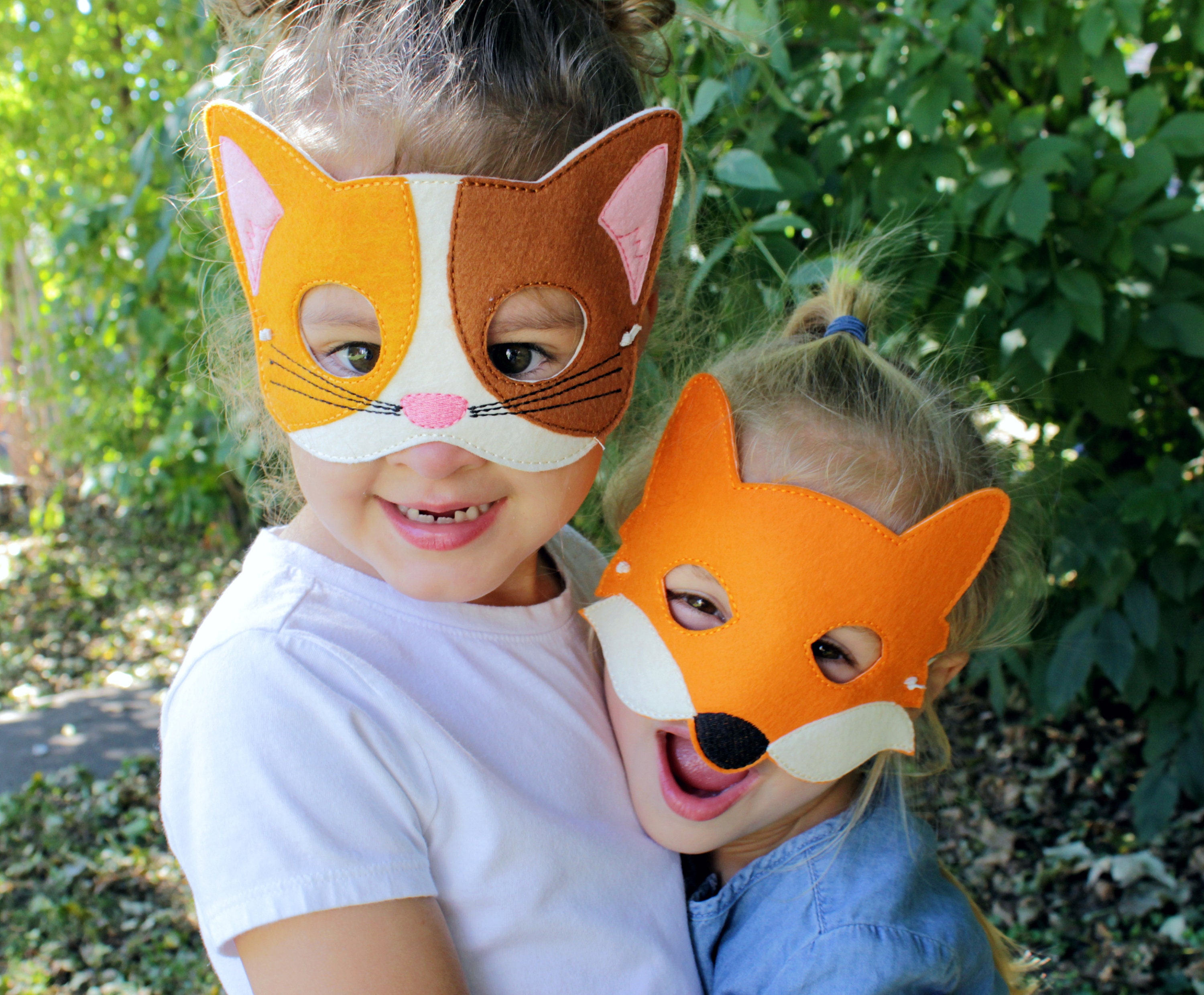 Kids Fox Mask, Fox Costume, Felt Mask, Kids Face Mask, Animal Mask ...