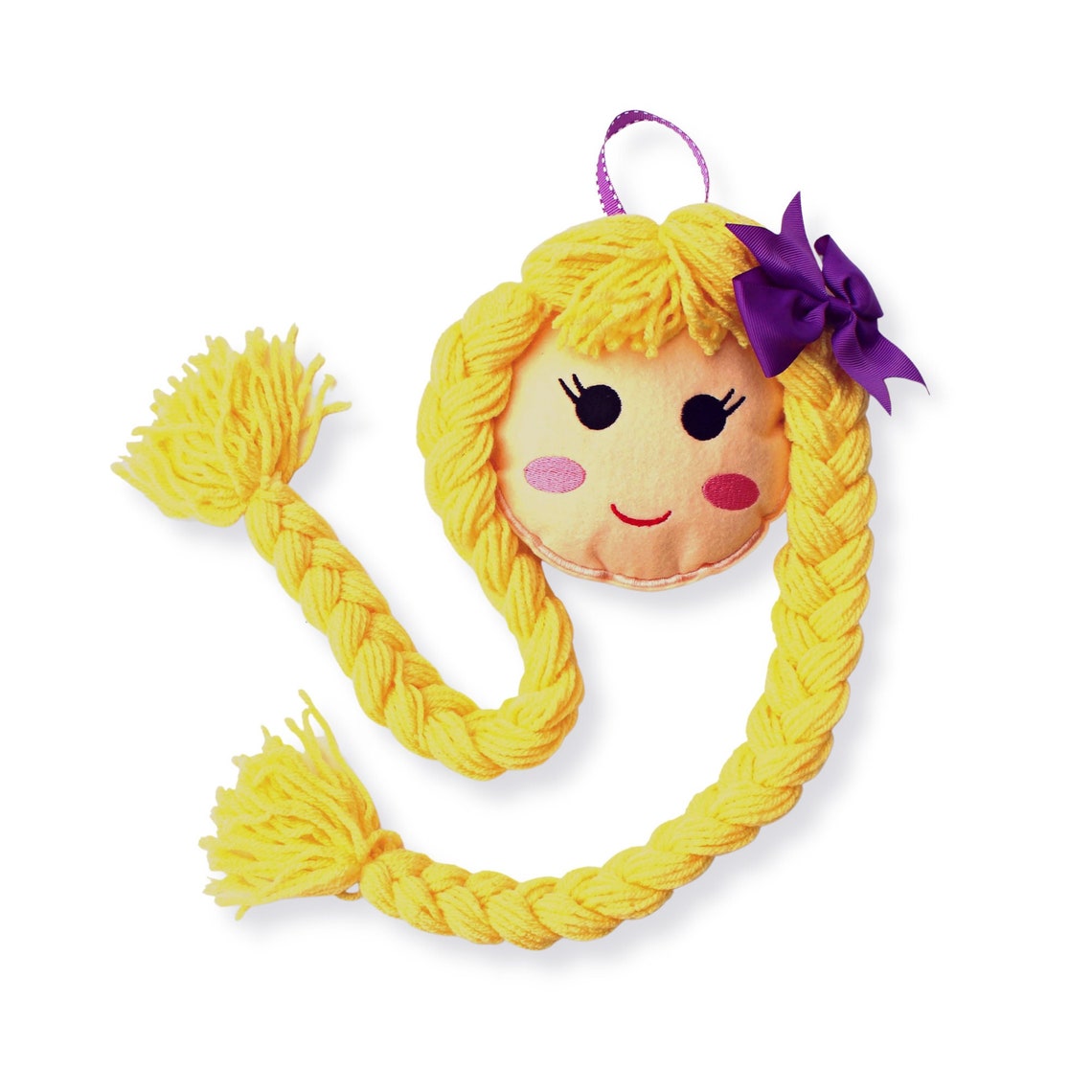 Doll Face Hair Clip Holder, Doll Face Bow Holder, Blonde, Brunette, Red ...