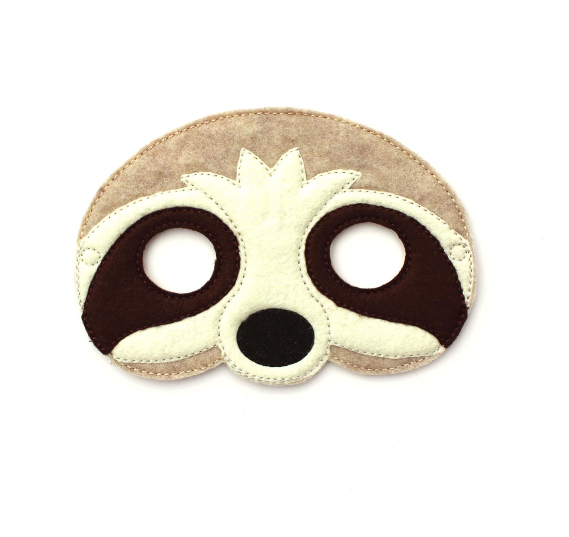 Kids Sloth Mask Sloth Costume Sloth Mask Felt Mask Kids - Etsy