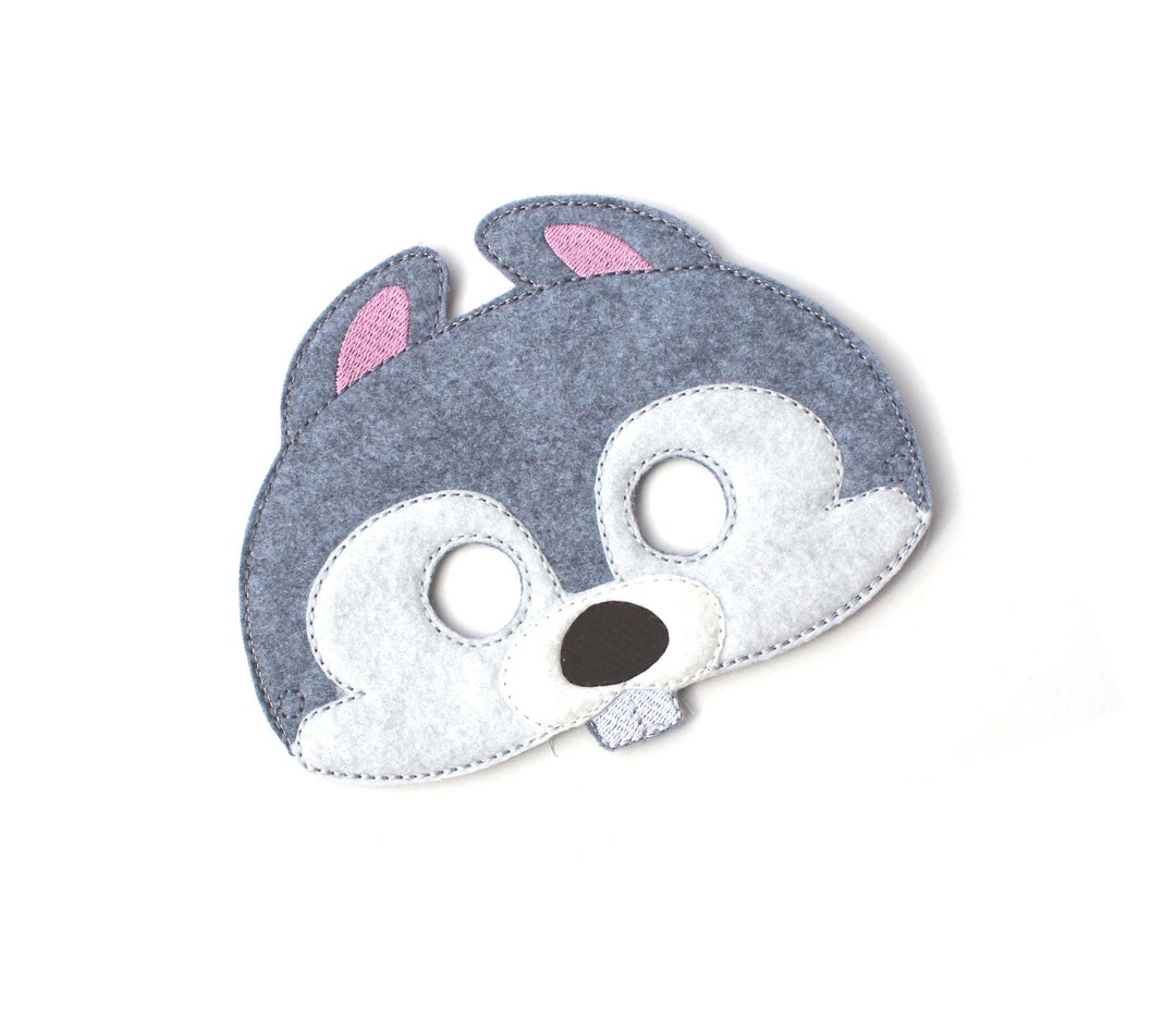 Kids Squirrel Mask, Grey Squirrel, Costume, Felt Mask, Kids Face Mask ...