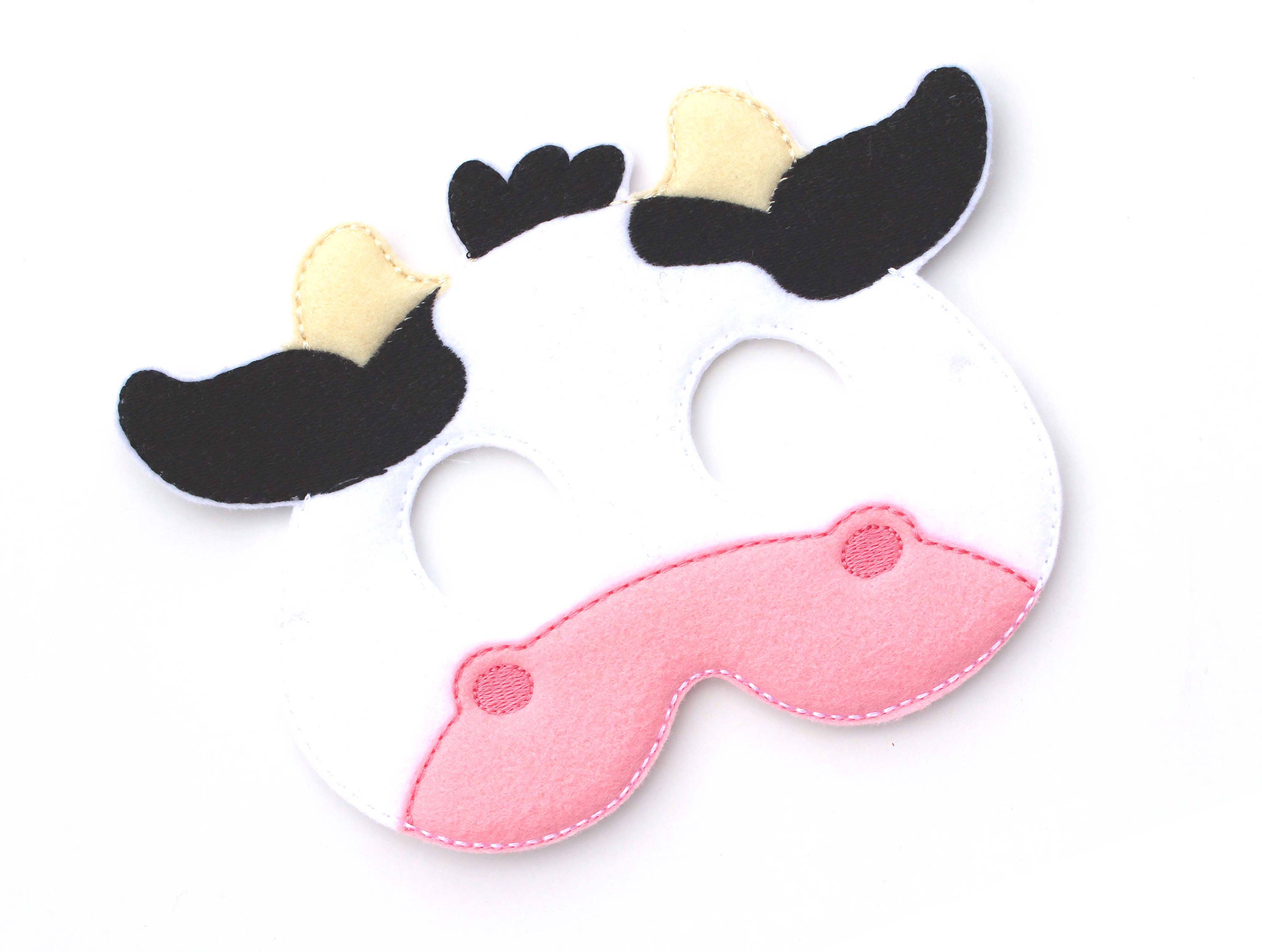 Kids Cow Mask Farm Animal Costume Felt Mask Kids Face | Etsy