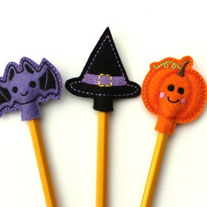 Halloween Pencil Topper Set, Halloween Pencil Toppers, Felt Pencil ...