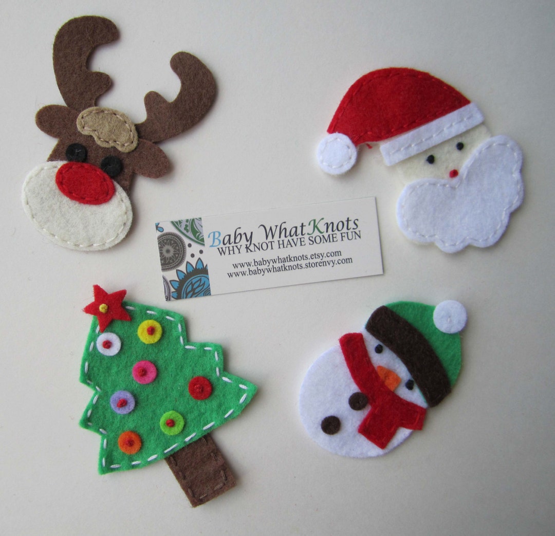Holiday Magnet Set, Christmas Magnets, Christmas Tree, Reindeer, Santa ...