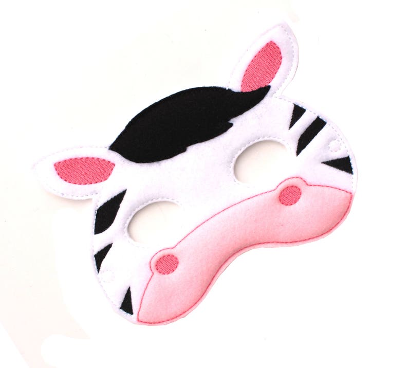Kids Zebra Mask Zebra Costume Felt Mask Kids Face Mask | Etsy