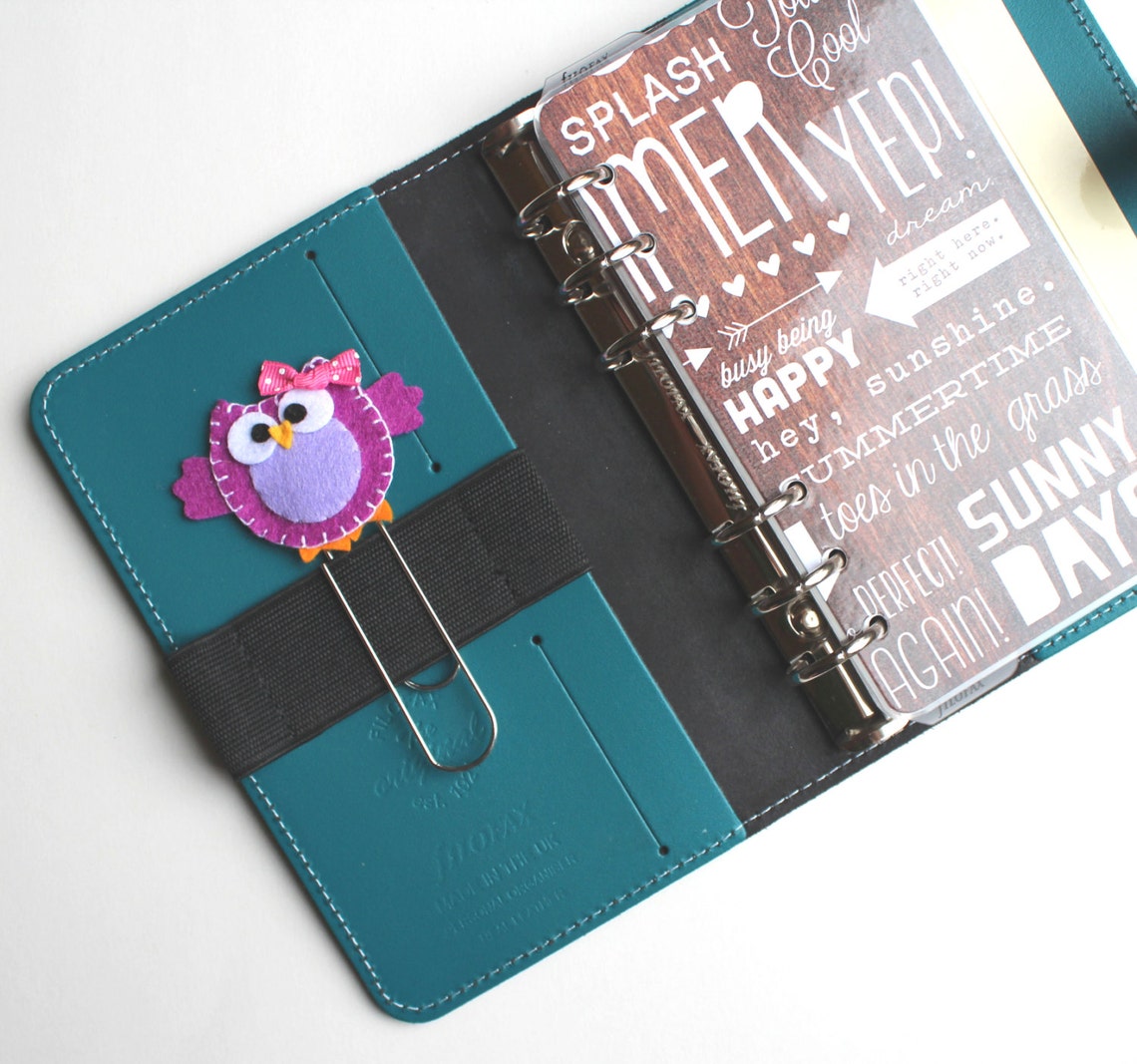 Extra LARGE Paperclip Bookmark, Owl Bookmark, Kids Felt Bookmark ...