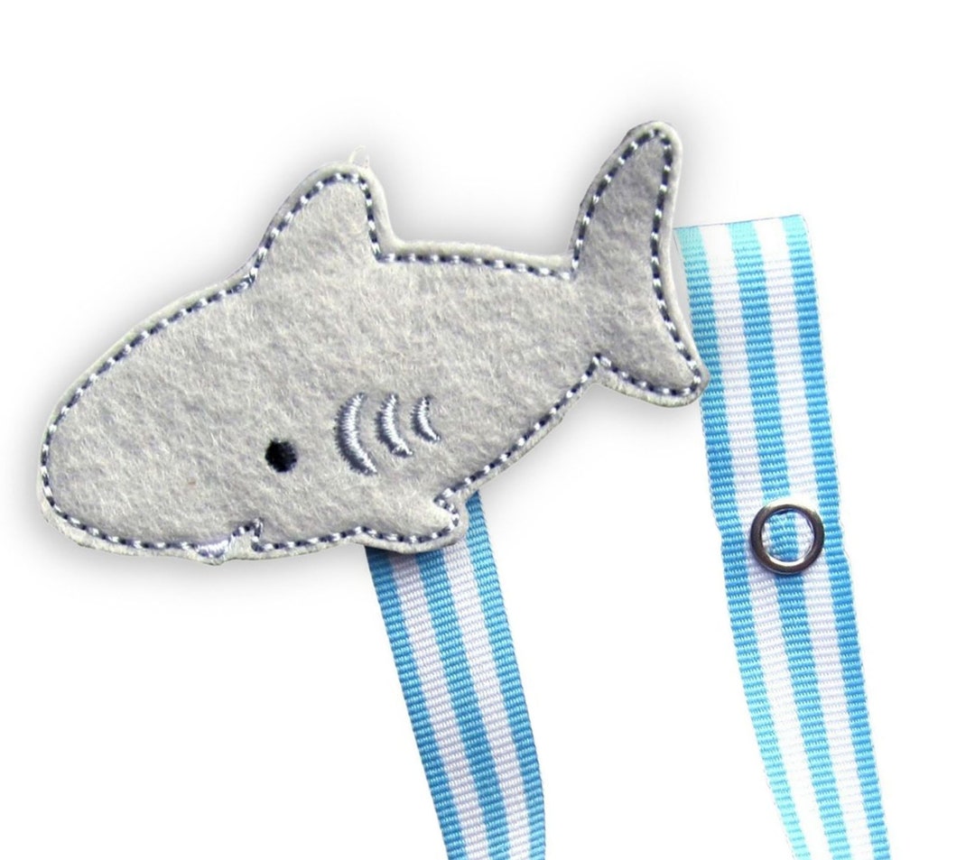 Pacifier Clip, Shark, Boy Pacifier Clip, Pacifier Holder, Binky Clip ...