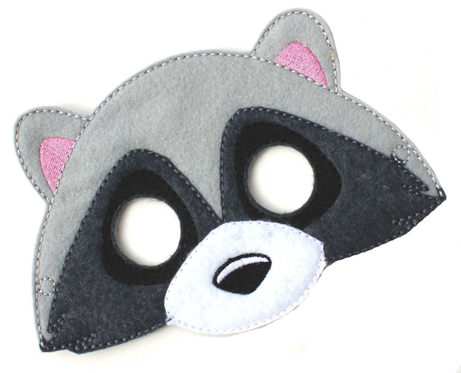 Kids Raccoon Mask Costume Felt Mask Kids Face Mask Animal - Etsy